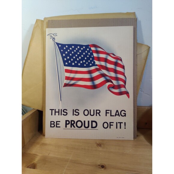 Art | Lot Of 2 Nos Flag Poster This Is Our Flag Be Proud Of It 197 ...